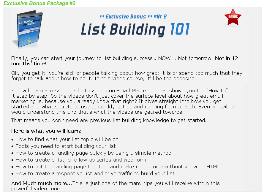List Building – 101 | Tutorial Board