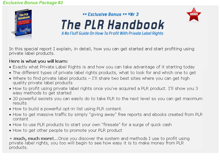 PLR HandBook | Tutorial Board